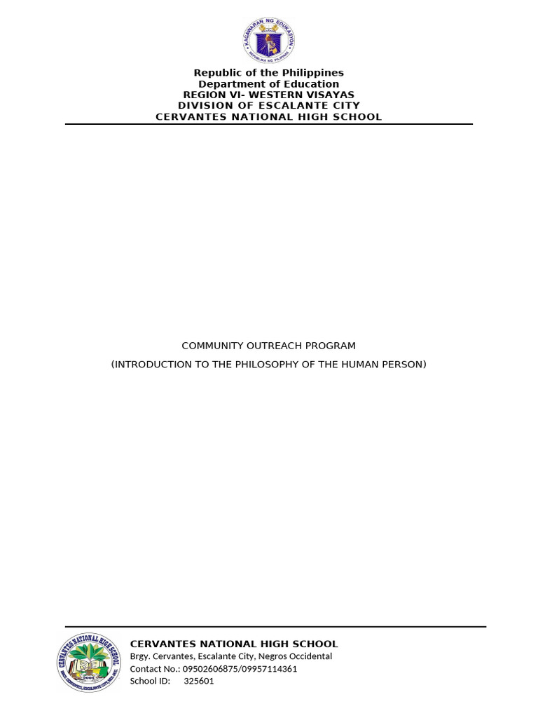 Community Outreach Program Proposal | PDF