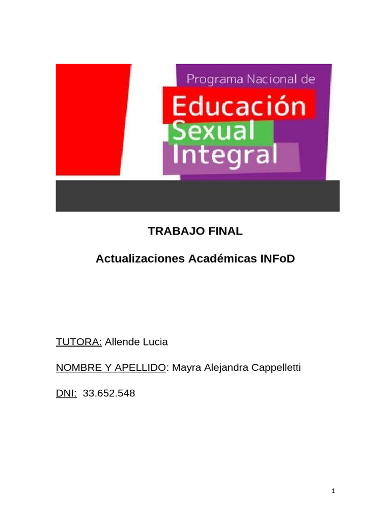 MayraCappelletti_ Esi_TF | PDF | Maestros | Psicología Social