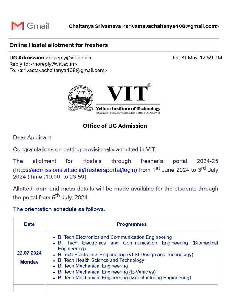 Online Hostel Allotment For Freshers | PDF | Engineering | Computer Science