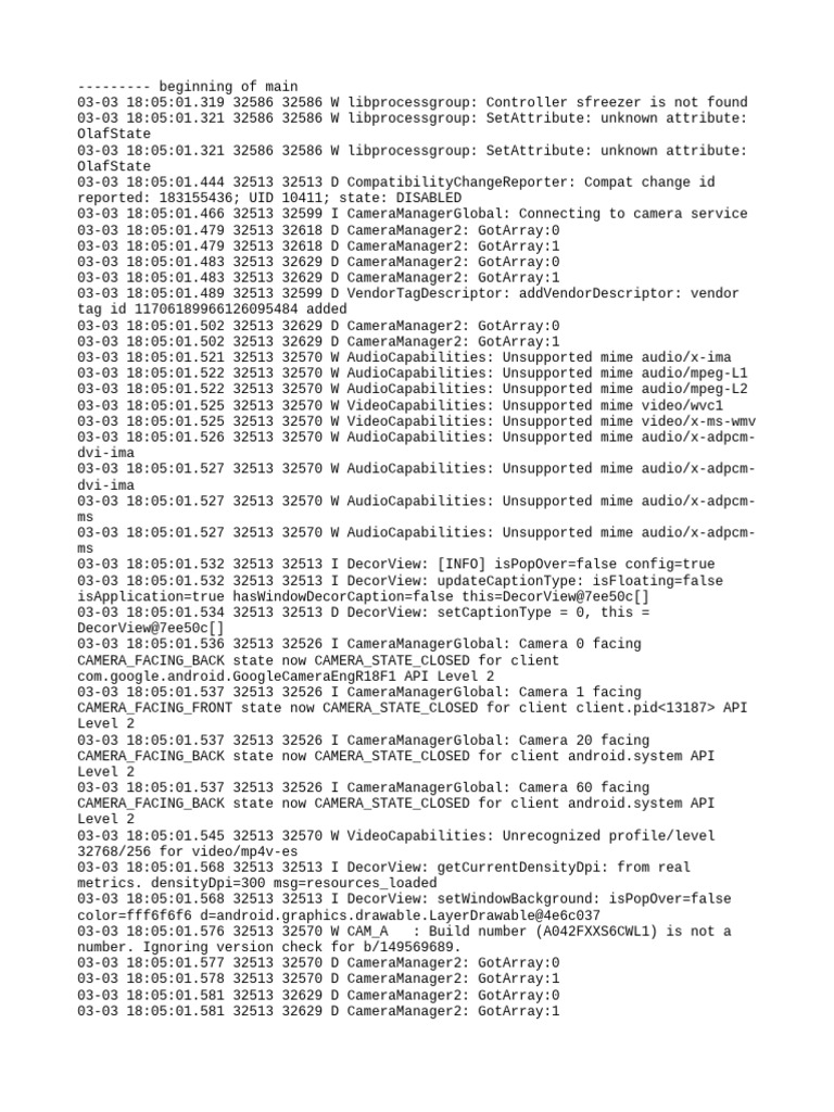 Log Cat 1740996301175 | PDF | Computing | Computer Programming