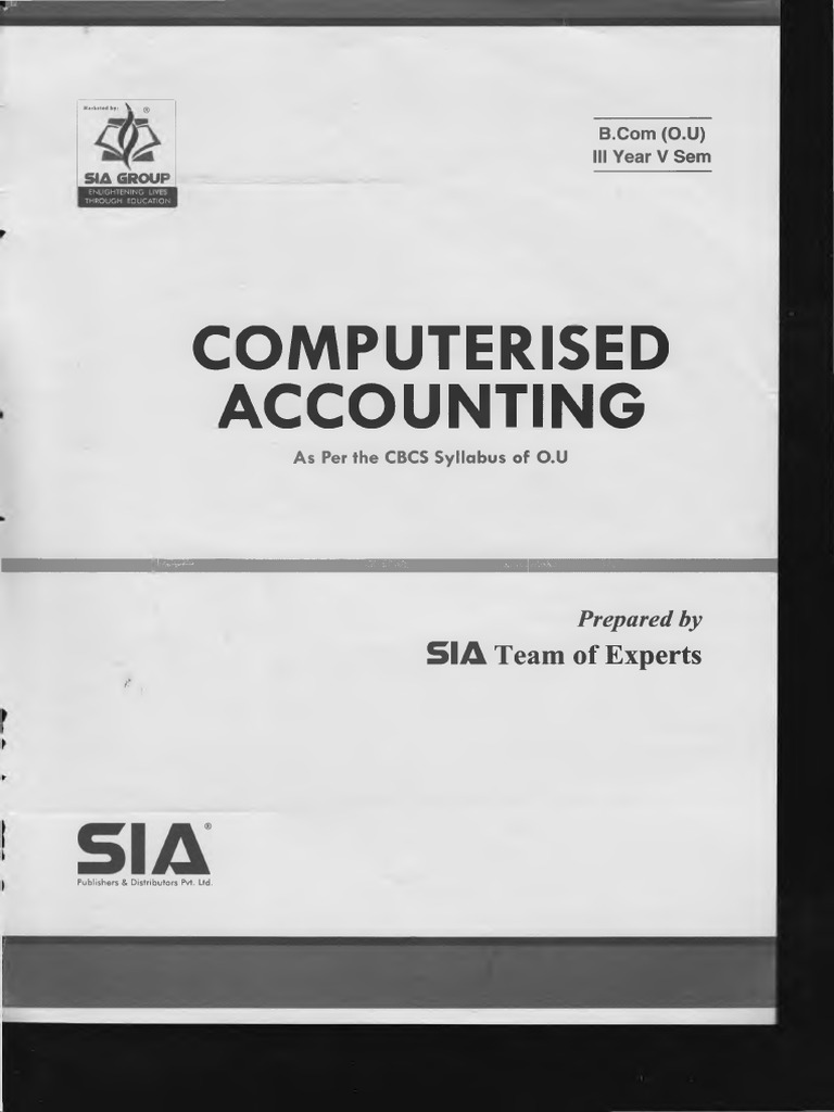 Computerised Accounting Sia 1 | PDF | Debits And Credits | Business