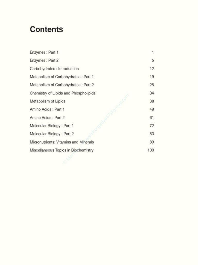 Biochemistry Rapid Rev Marrow 8 | PDF