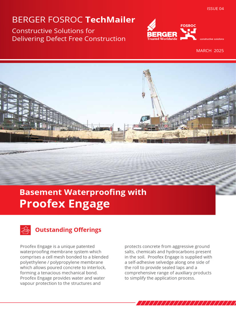 Basement Waterproofing with Proofex Engage March 25 | PDF | Concrete ...