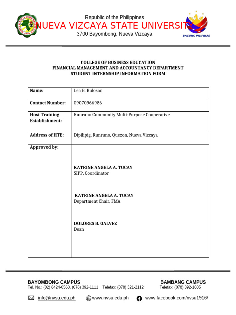 Attachment 3 SIP Form | PDF