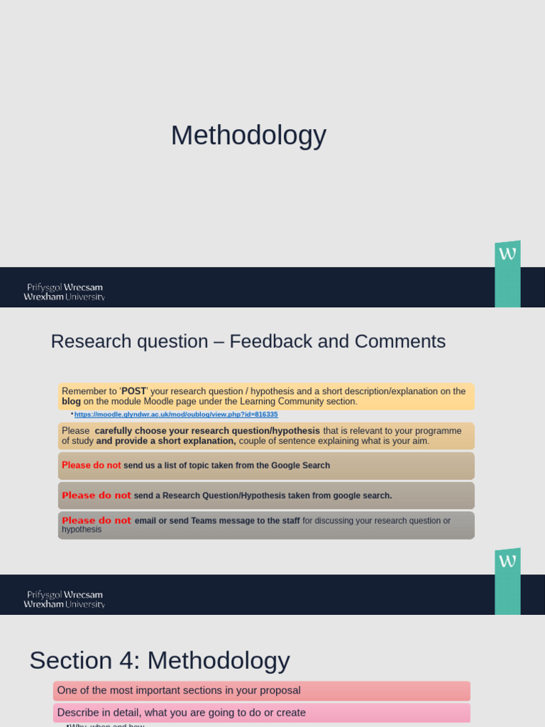 SEM 1 - Week 08 Methodology | PDF | Methodology | Hypothesis
