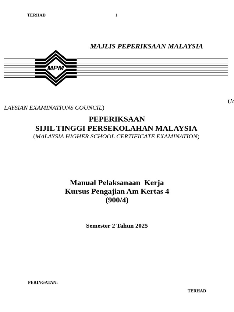 Save Draf KK Pam | PDF