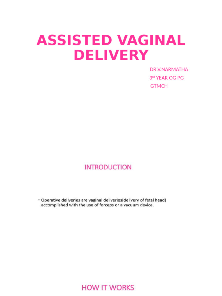 Assisted Vaginal Delivery | PDF