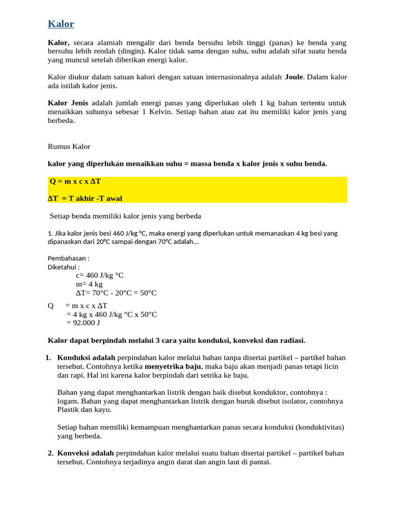 Materi Kalor | PDF