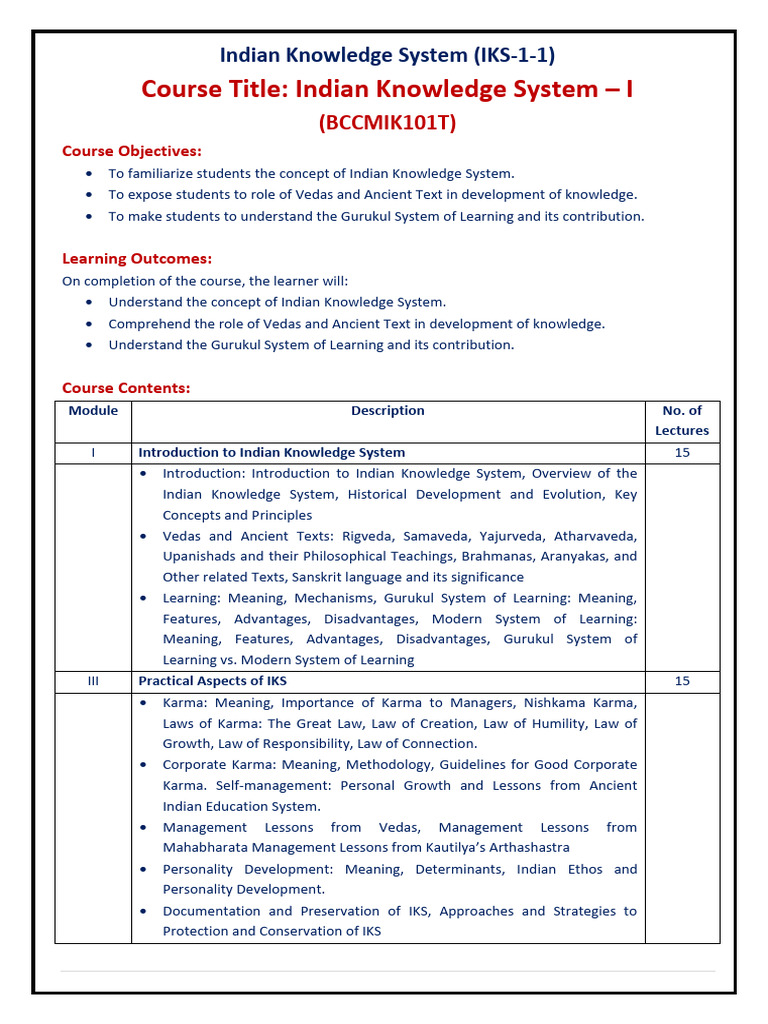 IKS Reference Material | PDF | Vedas | Ancient Literature