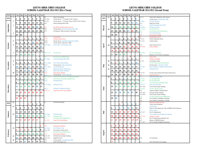 Hong Kong School Holidays 2025 | PDF | Hong Kong | Holidays