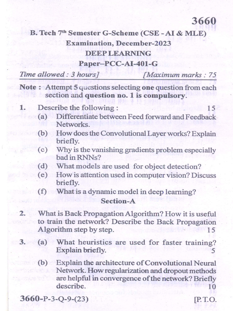 2023 G Deeplearning | PDF