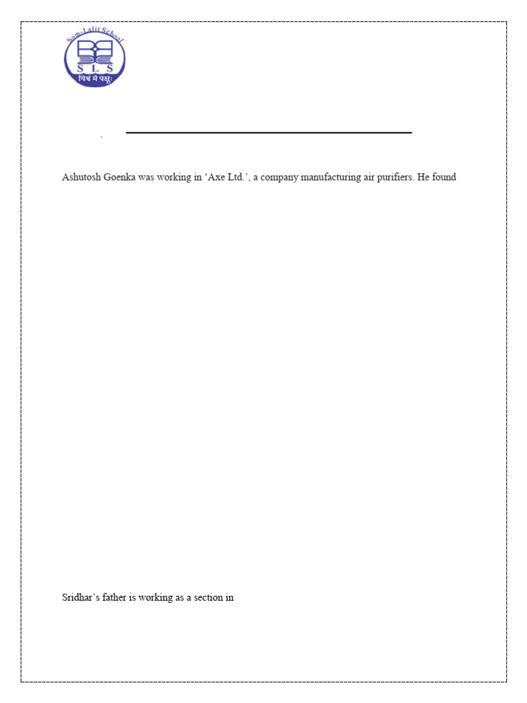 XII BST CASE Studies ch-1 | PDF | Employment | Academic Degree