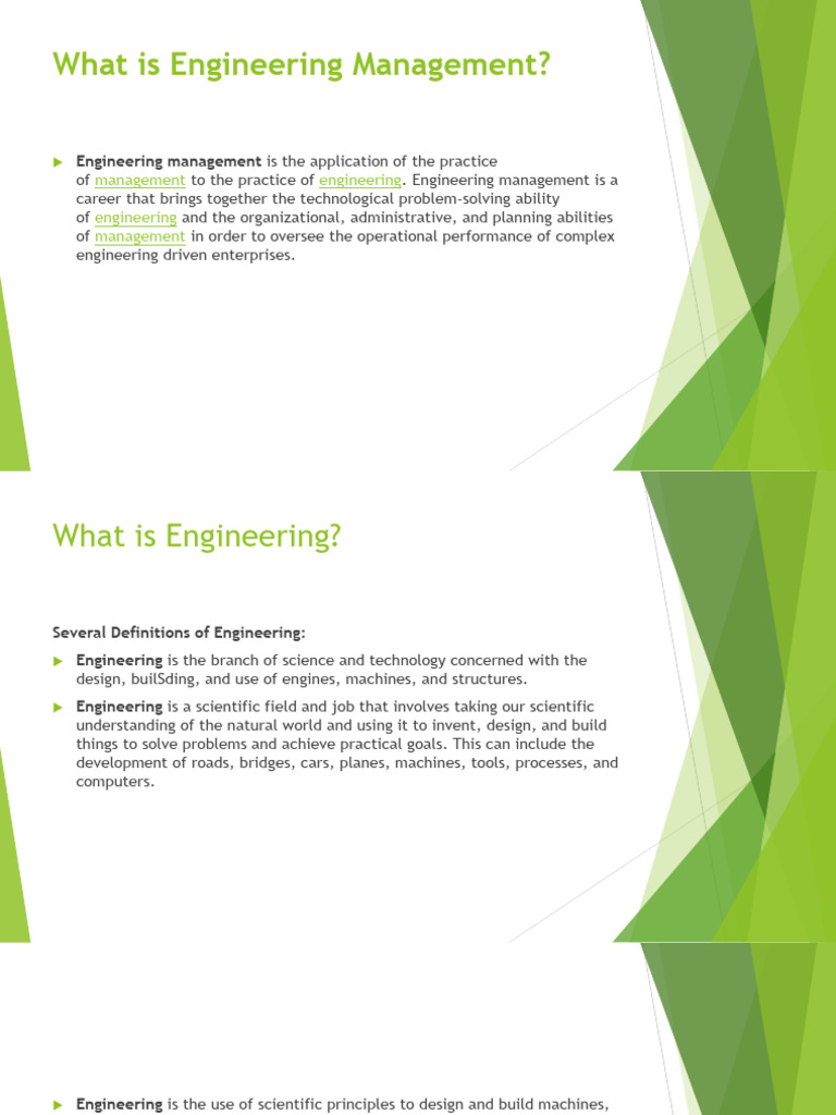 Understanding Engineering Management | PDF | Engineering | Science