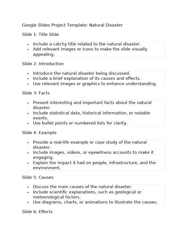 Google Slides Project Template | PDF