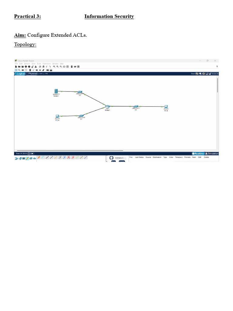 Configuring Extended ACLs in Networking | PDF