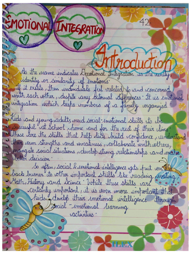 Emotional Integration N Values | PDF