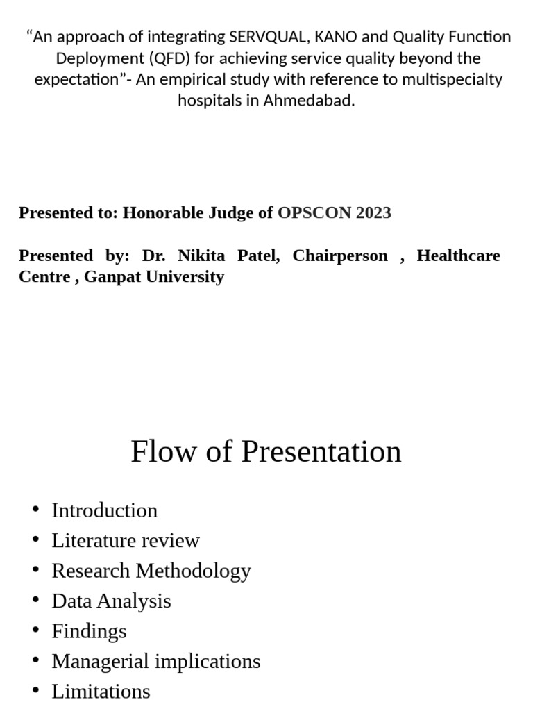Dr. Nikita Patel Presentation | PDF | Survey Methodology