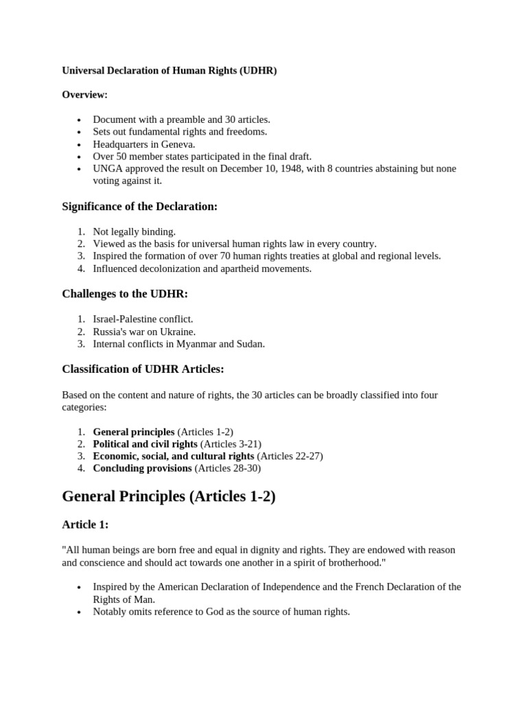 Universal Declaration of Human Rights | PDF | Human Rights | International Law