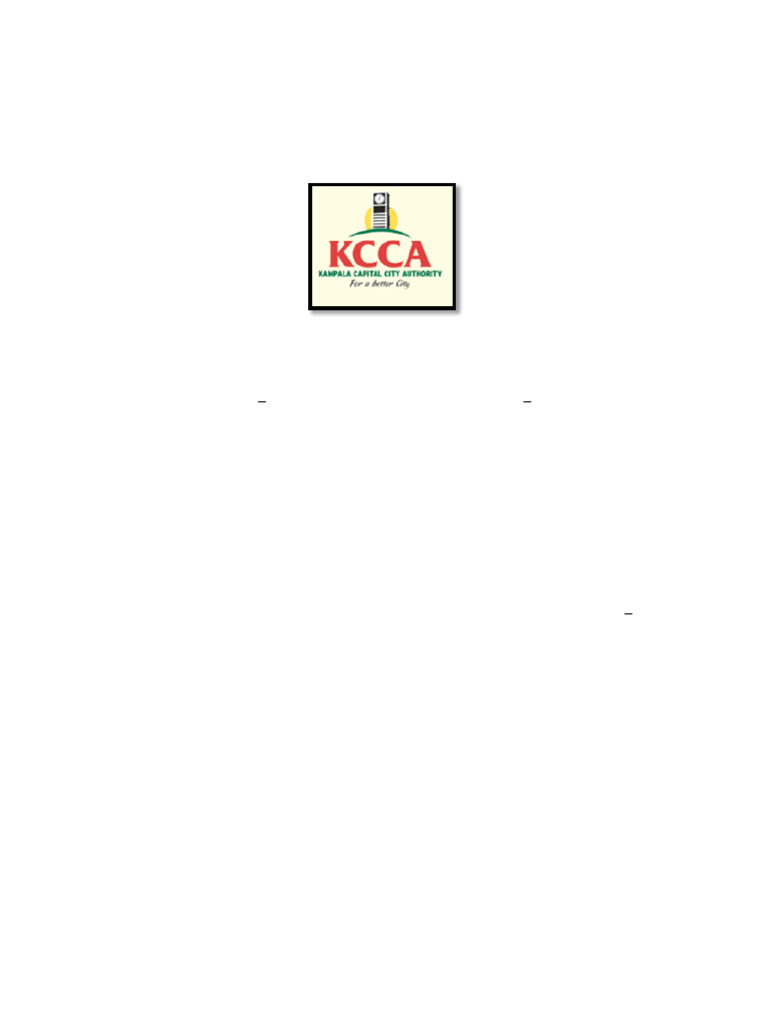 KCCA Road Construction Bid Notice 2024 | PDF