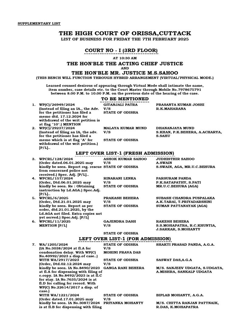 Cause Title | PDF