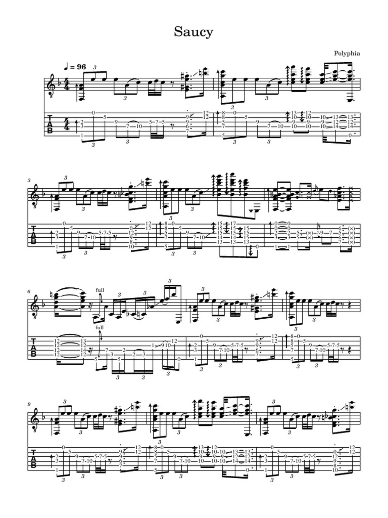 Saucy - Polyphia | PDF