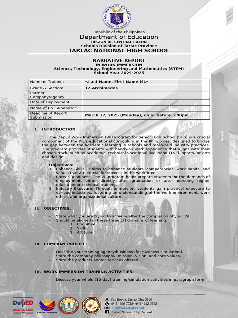 2025-Narrative-Report | PDF | Science, Technology, Engineering, And Mathematics | Cognition