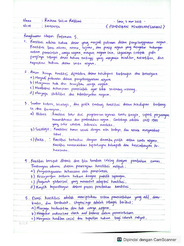 Raihan Salim Kewarganegaraan | PDF