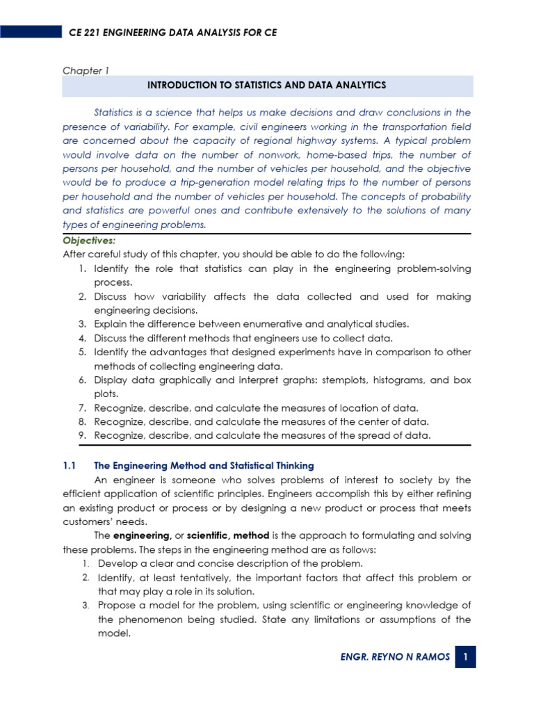 Chapter-1 EDA - Docx 081647 | PDF | Statistics | Sampling (Statistics)