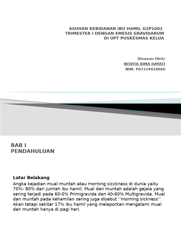 Emesis Gravidarum | PDF