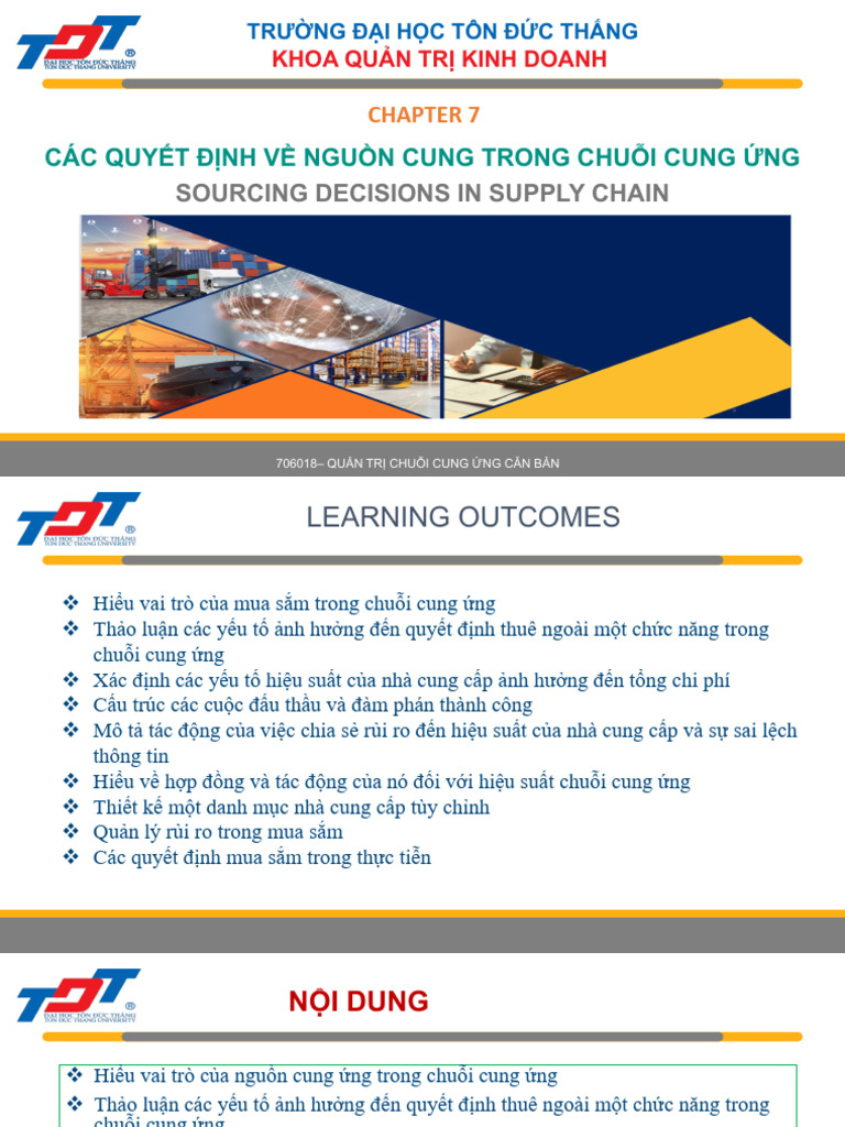 CHAPTER7(TV)- SOURCING DECISIONS IN SUPPLY CHAIN | PDF