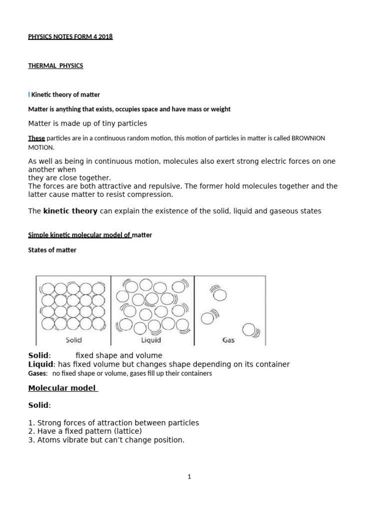 Physics Notes Form 4 2018 | PDF | Waves | Latent Heat