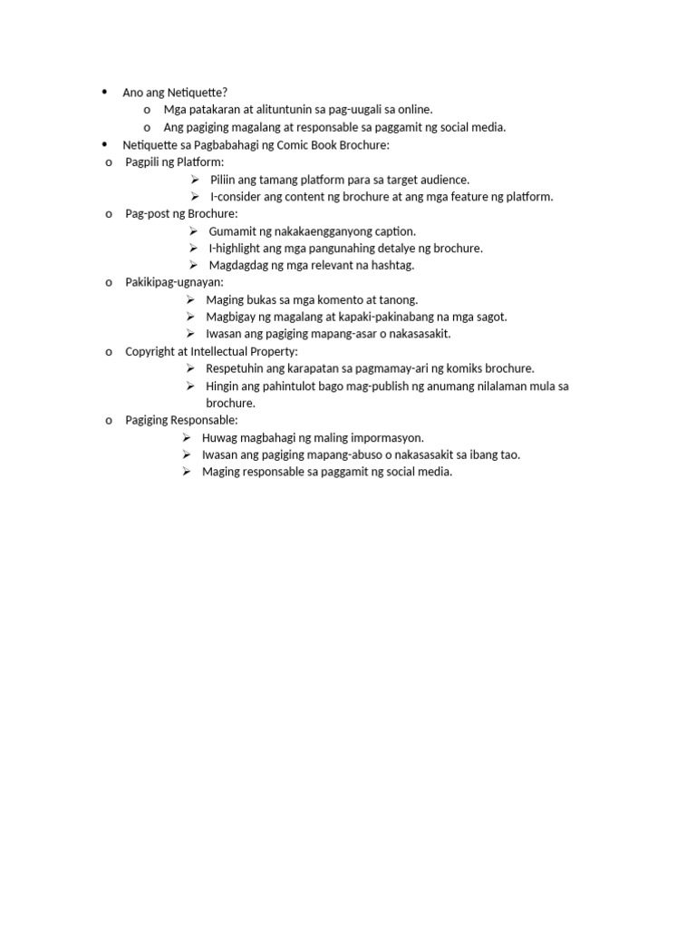 Ano Ang Netiquette | PDF