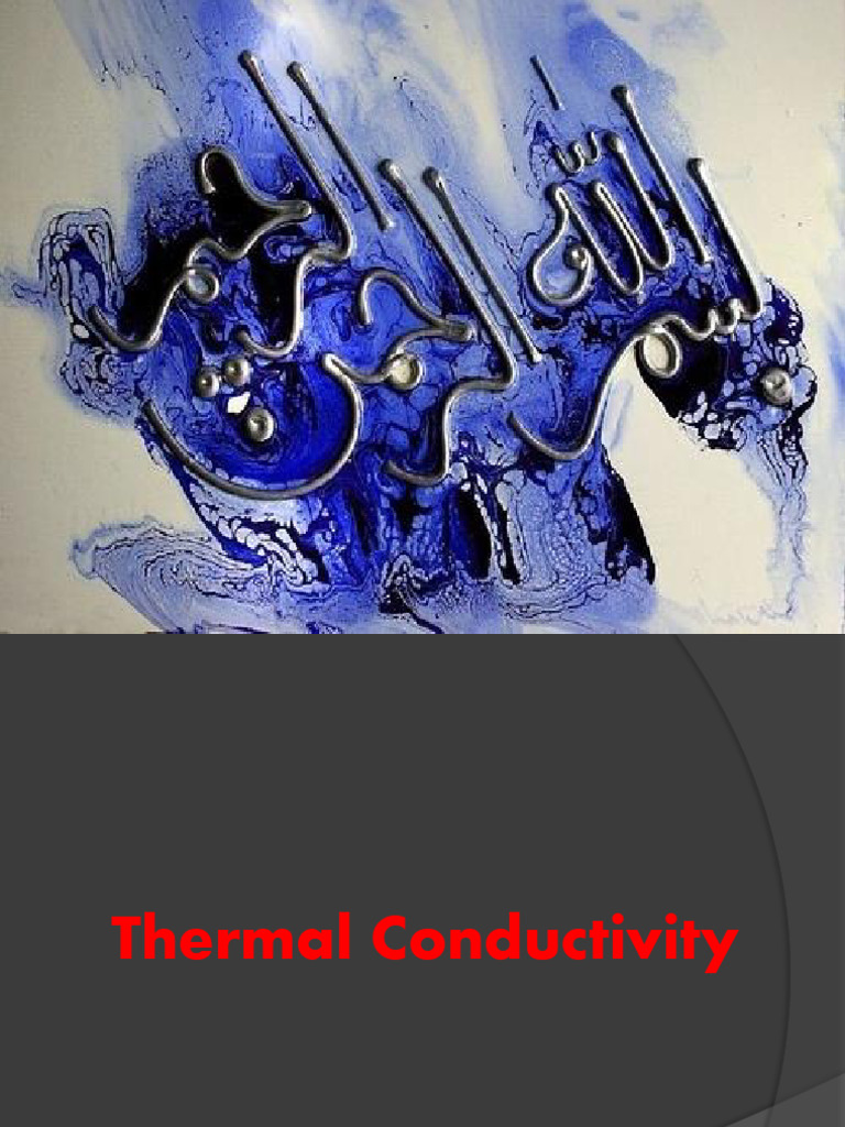 Lec-3-Thermal Conductivity | PDF | Thermal Conduction | Heat Transfer