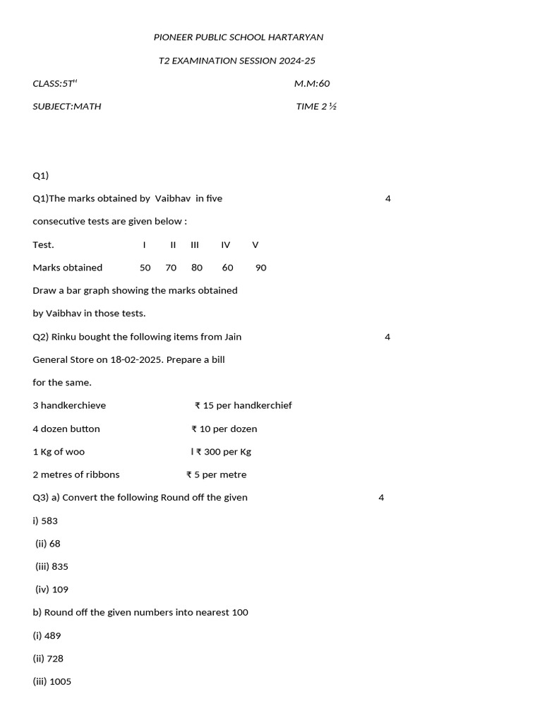 5th Math | PDF | Circle | Analytic Geometry
