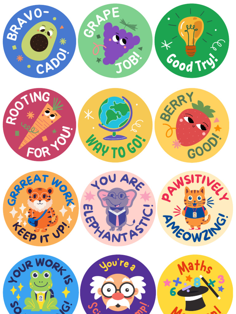FREEBIEKIDSMOTIVATIONALSTICKERSREWARDSTICKERS-1 | PDF