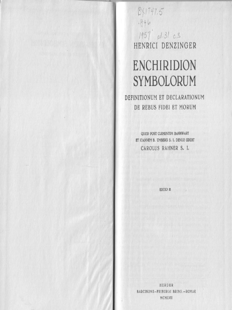 Denzinger PDF | PDF