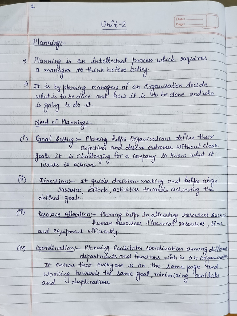 POM - Notes (UNIT 2) | PDF
