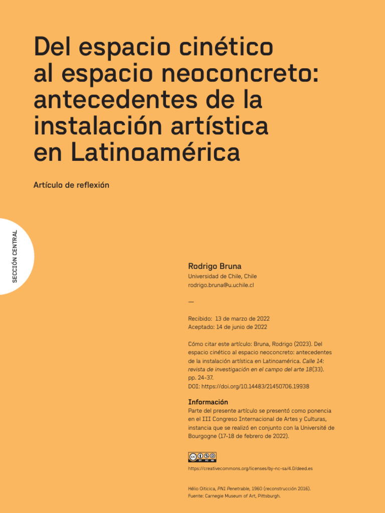 Del Espacio Cinético Al Espacio Neoconcreto | PDF | Color | America latina