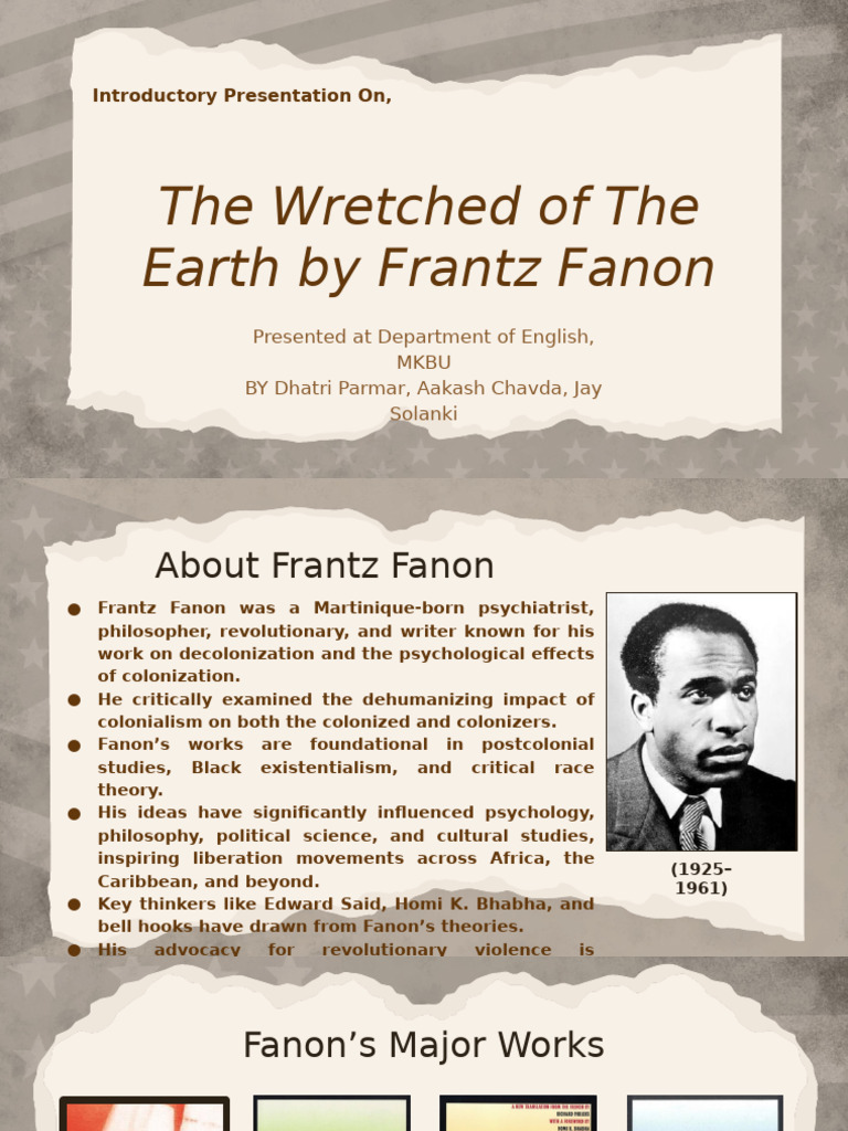The Wretched Of The Earth By Frantz Fanon Pdf Frantz Fanon