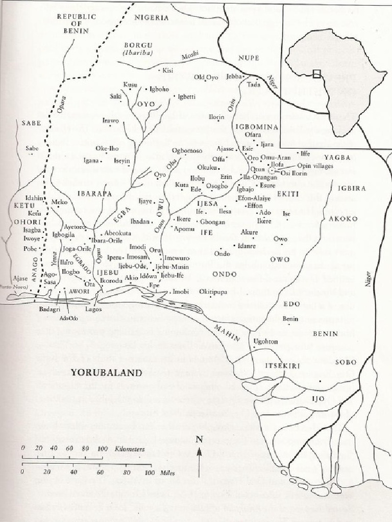 Original Map of Yorubaland | PDF