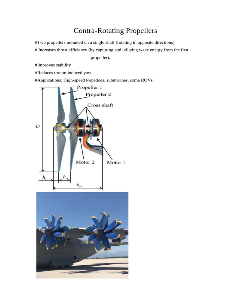 Contra-Rotating Propellers | PDF