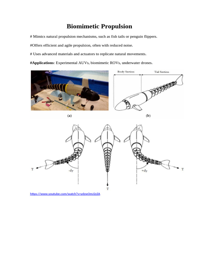 Biomimetic Propulsion | PDF
