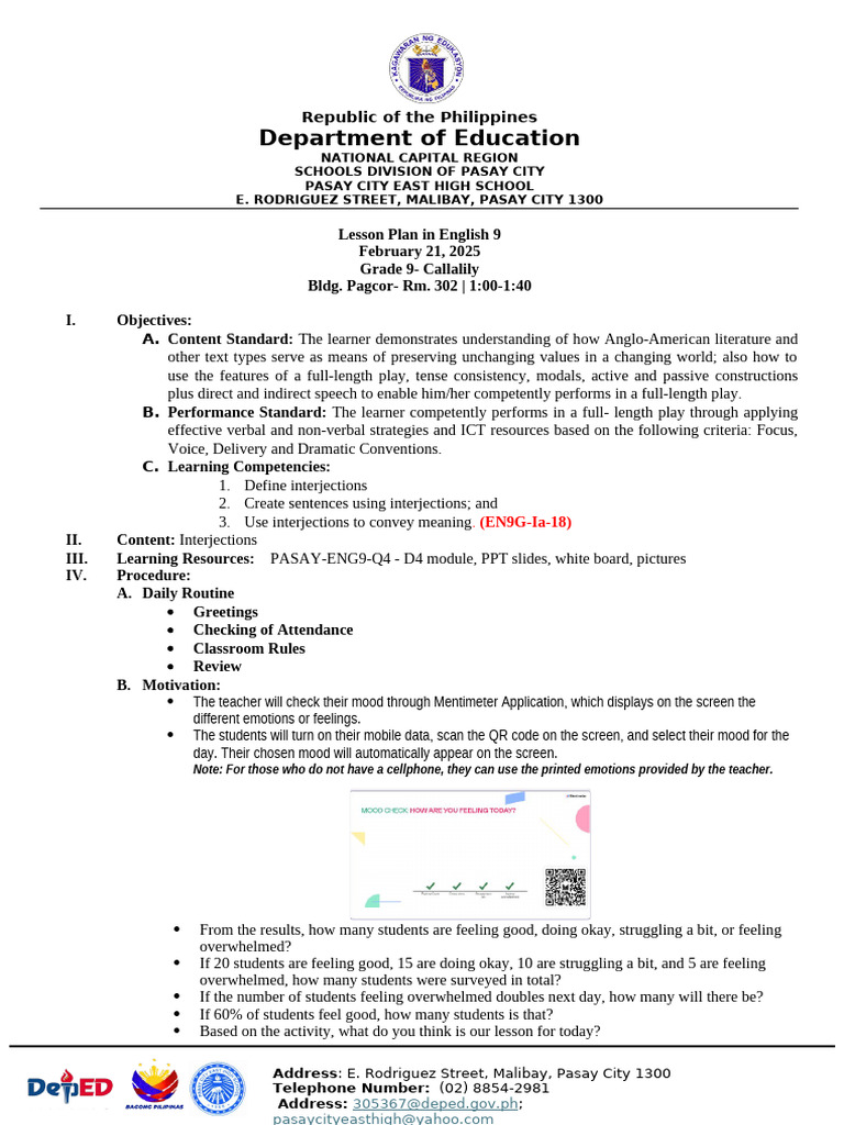 Cot Lp Interjection | PDF | Semantic Units