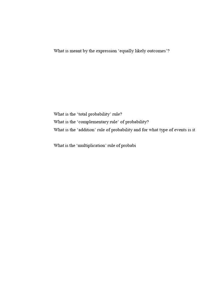 STA 111 Tutorial Questions Two - Concept of Probability - 123125 | PDF