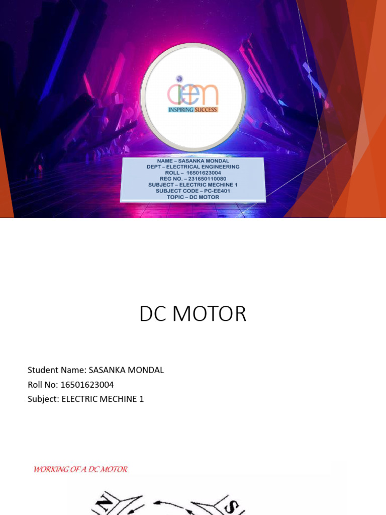DC Motor | PDF