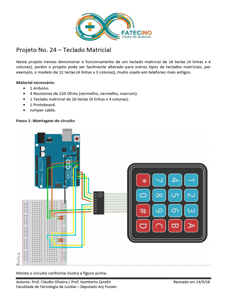 35-Projeto-24-Teclado Matricial | PDF