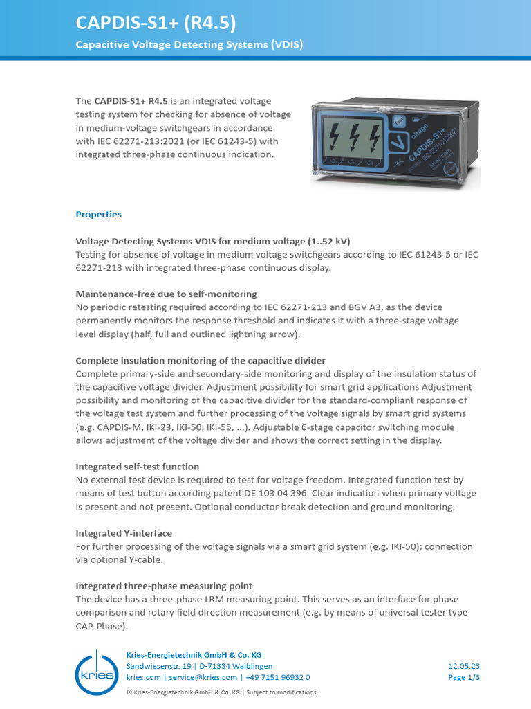 Ds-En 2502145 Capdis-S1+ R4 5 | PDF | Capacitor | Power Supply