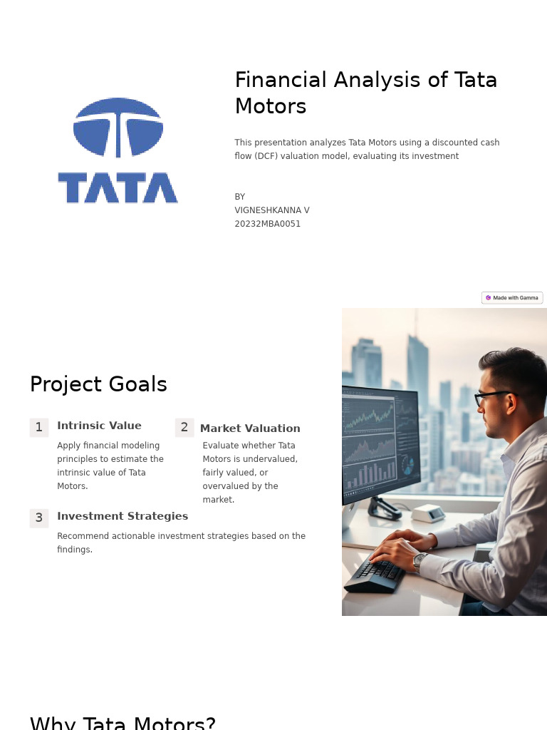 Financial Analysis of Tata Motors | PDF | Valuation (Finance ...