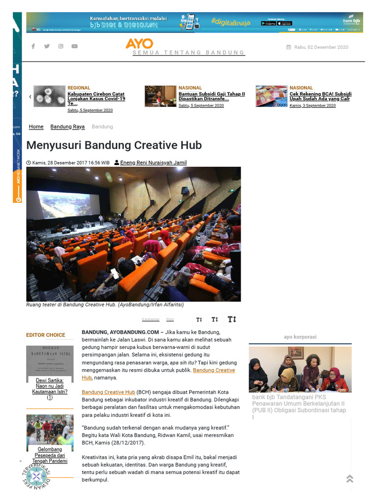Menyusuri Bandung Creative Hub | PDF