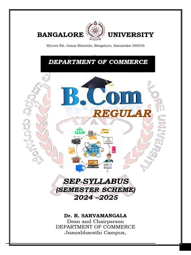 BU B.com SEP Course Matrix 24-25 FINAL 1st An 2n Sem | PDF | University ...
